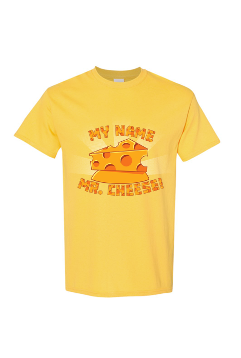 Mr. Cheese Gametoons T-Shirt Yellow – Newscape Studios